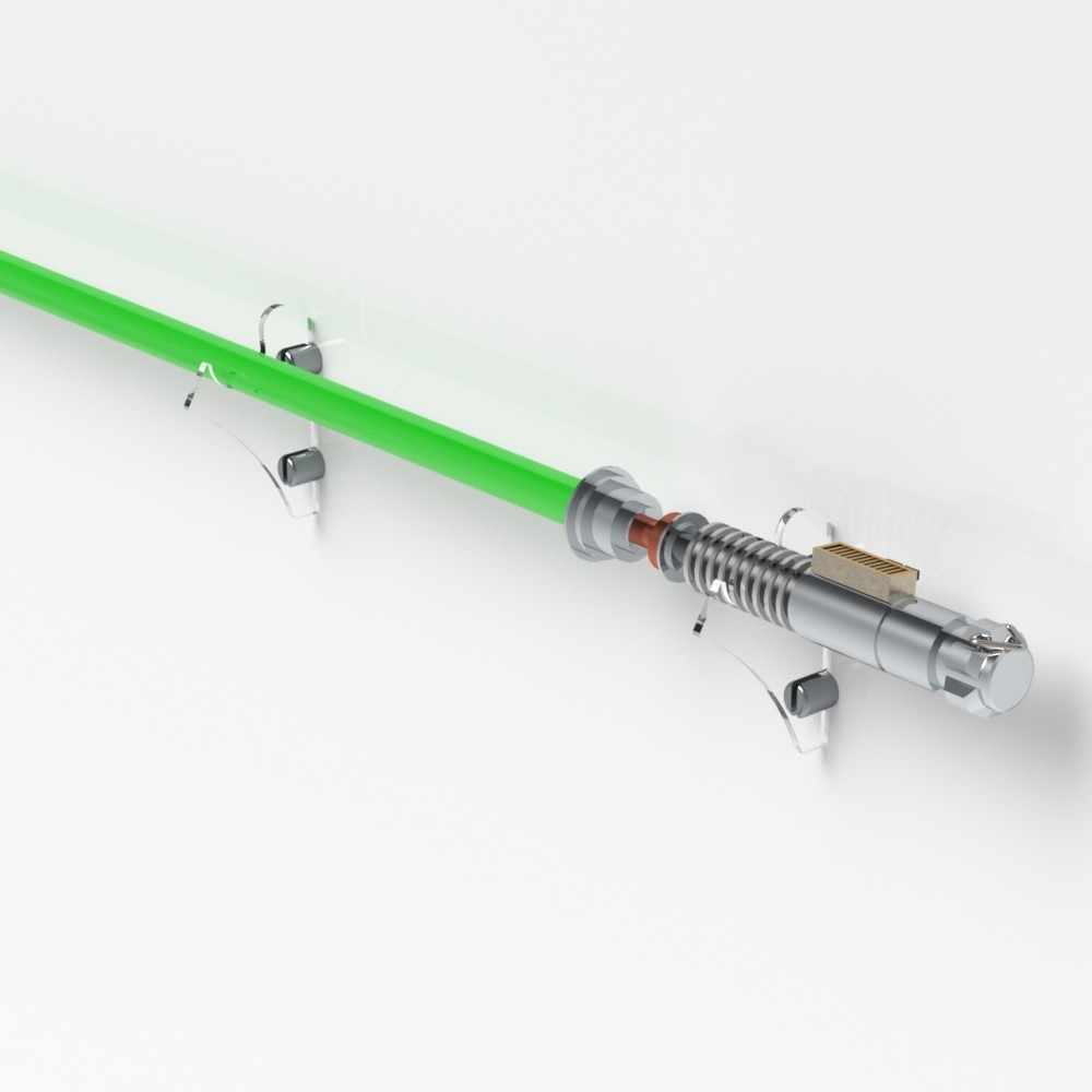 Wall Mounted Lightsaber Wall Rack / Star Wars Force FX / Lightsaber ...