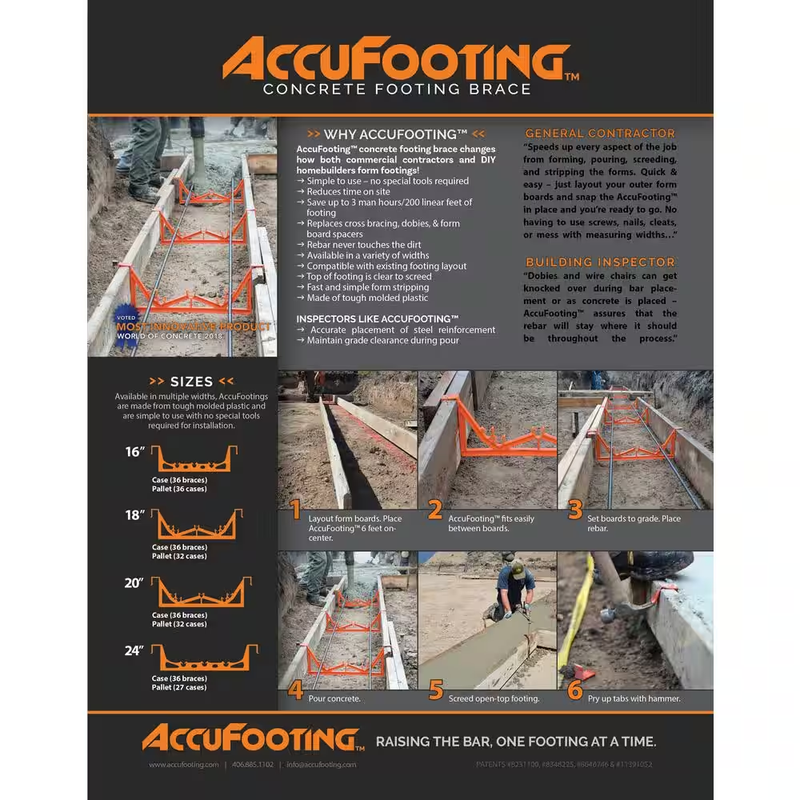 Spreader | Accufooting | Concrete Footing Rebar Chair