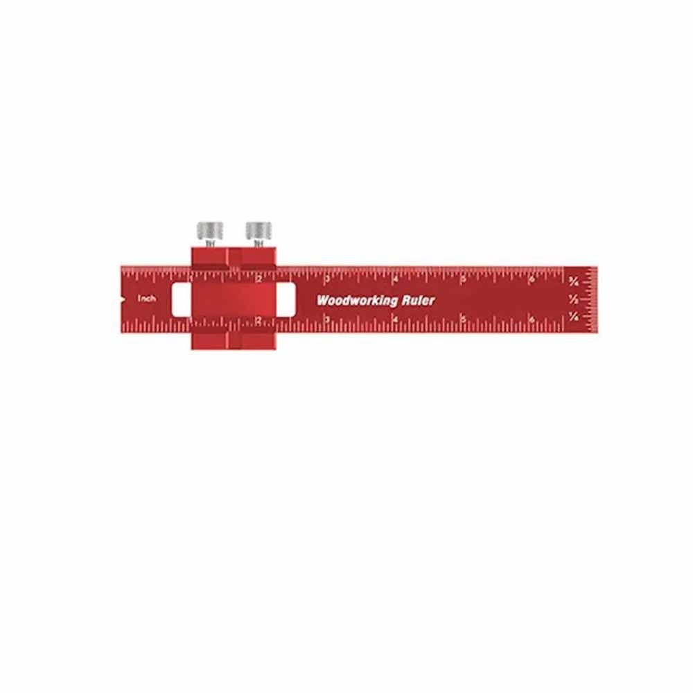New Precision Pocket Ruler T-Type Scribing Ruler Carpenty Square T ...