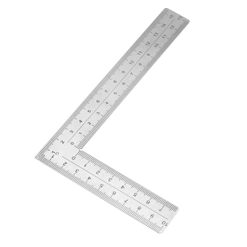 L-shaped Ruler Measuring Layout Tool Stainless Steel Square 90° Turni ...