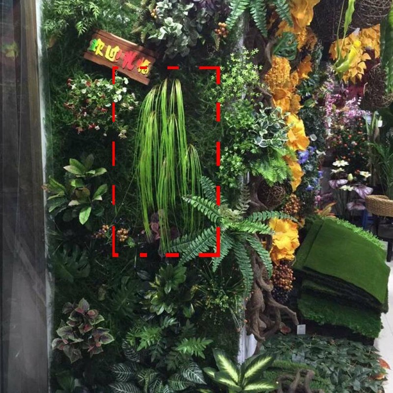 Artificial/Plastic Grass Leaves Simulation Fake Plants Wall Hanging ...