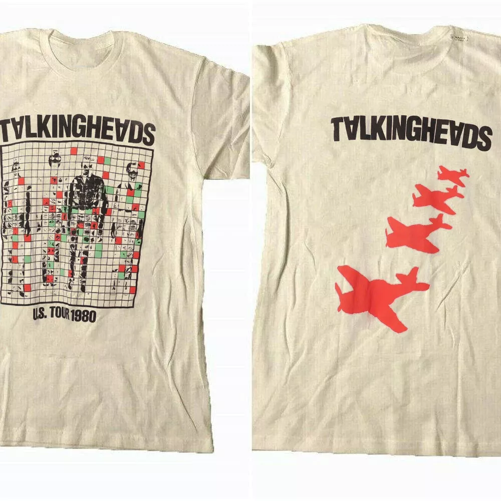 Talking Heads Band Tour 1980 Double Sided T Shirt Full Size Talking Heads Band Tour 1980 Double Sided T Shirt Full Size