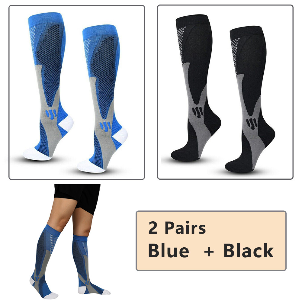 Compression Flight Socks 20-30 mmhg Travel Anti Swelling Fatigue DVT ...