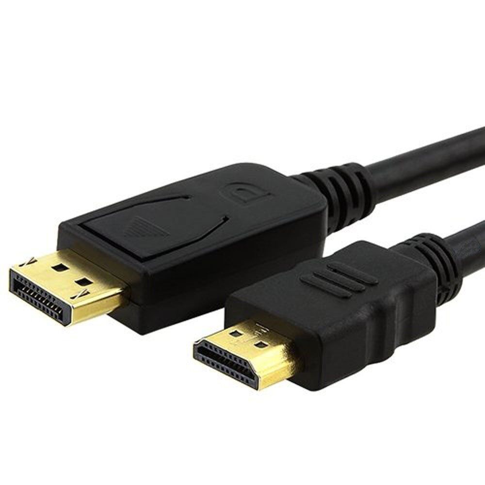 Long 3M DisplayPort DP to HDMI Cable Adapter Laptop For Dell Lenovo HP ... Long 3M DisplayPort DP to HDMI Cable Adapter Laptop For Dell Lenovo HP ...