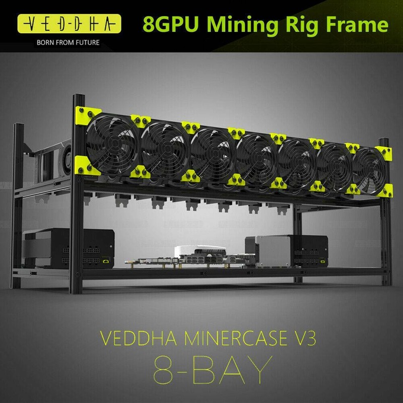 Купить Корпус Veddha 8 GPU Stackable Open Air Mining Case Computer ... Купить Корпус Veddha 8 GPU Stackable Open Air Mining Case Computer ...