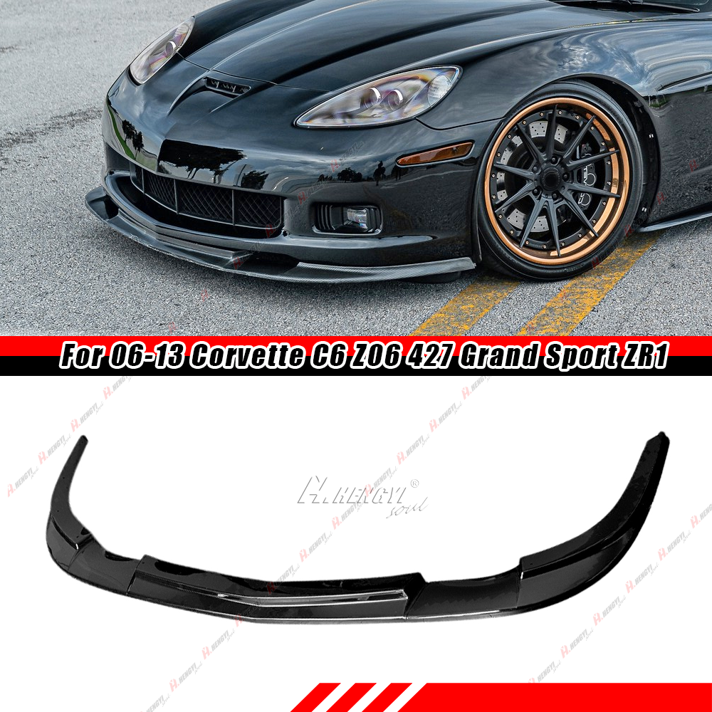 For 2006-2013 Corvette C6 Z06 427 Grand Sport ZR1 Gloss Black Front ...