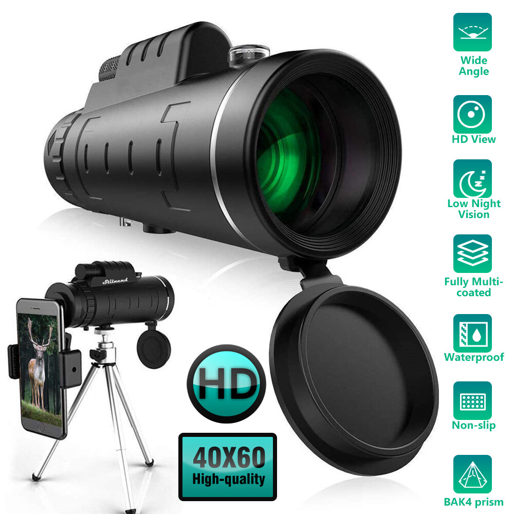 DayNight Vision 80x100 Zoom HD Monocular Starscope Monocular Telescope ...