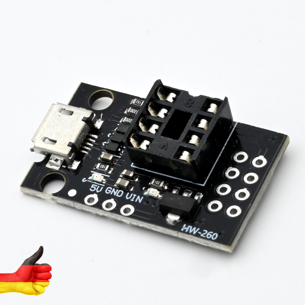 Programmer DEV Board für Atmel Attiny13A Attiny25