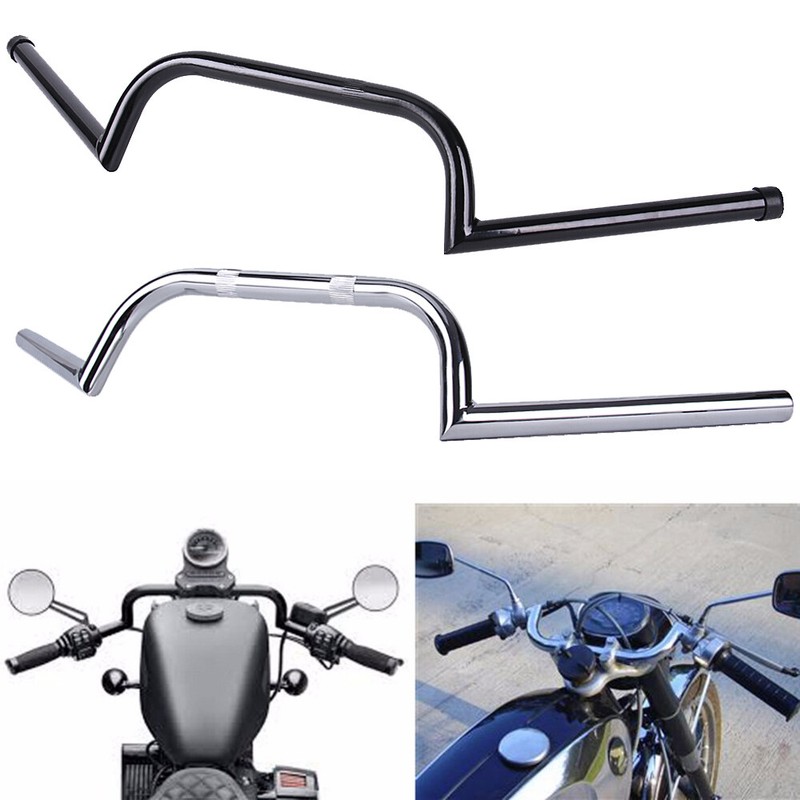 Motorcycle 7/8" Universal Handlebars Drag Bars Rise For Harley Honda ...