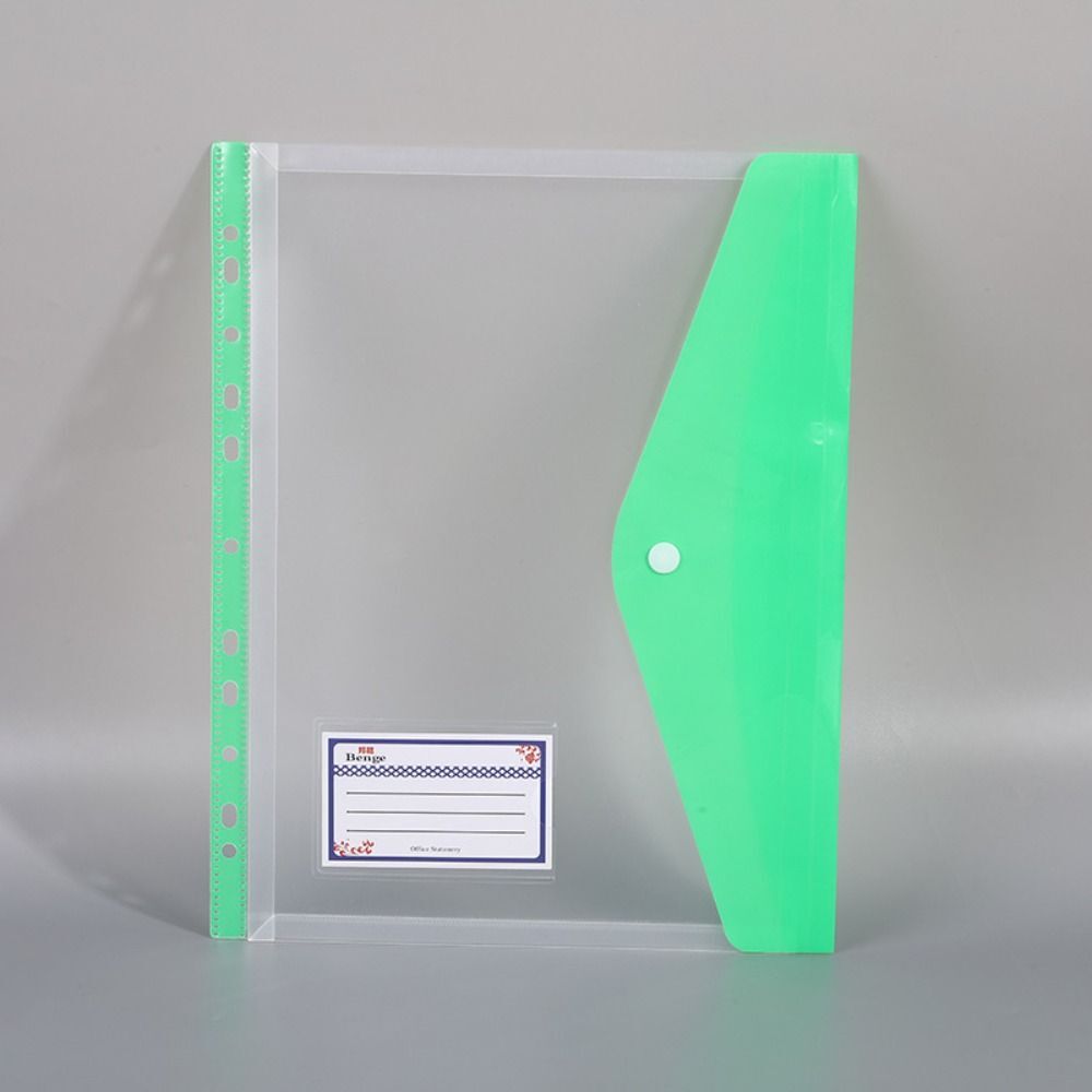 6pcs A4 Plastic Clear Seal File Folder Snap Button Bag Envelope Document Storage | eBay