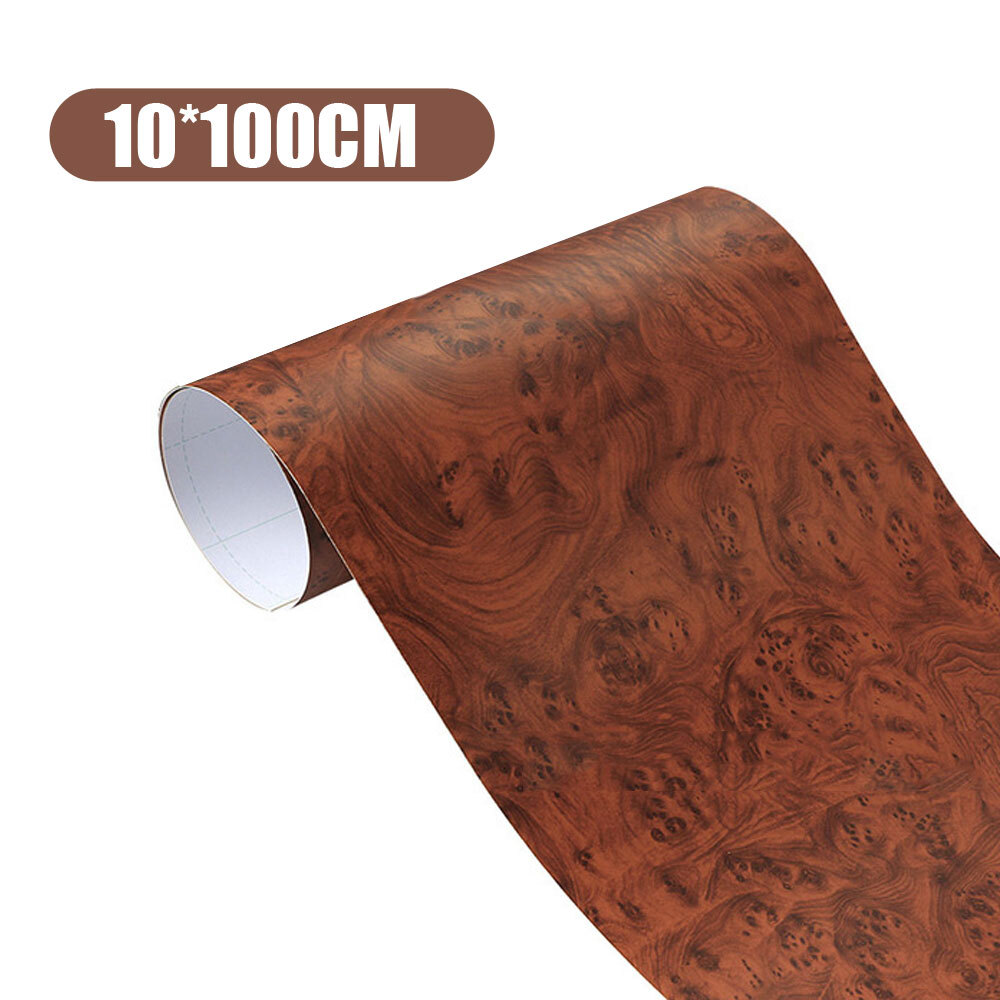 DIY Matte Glossy Wood Grain Textured Vinyl Wrap Sticker Car Home ...