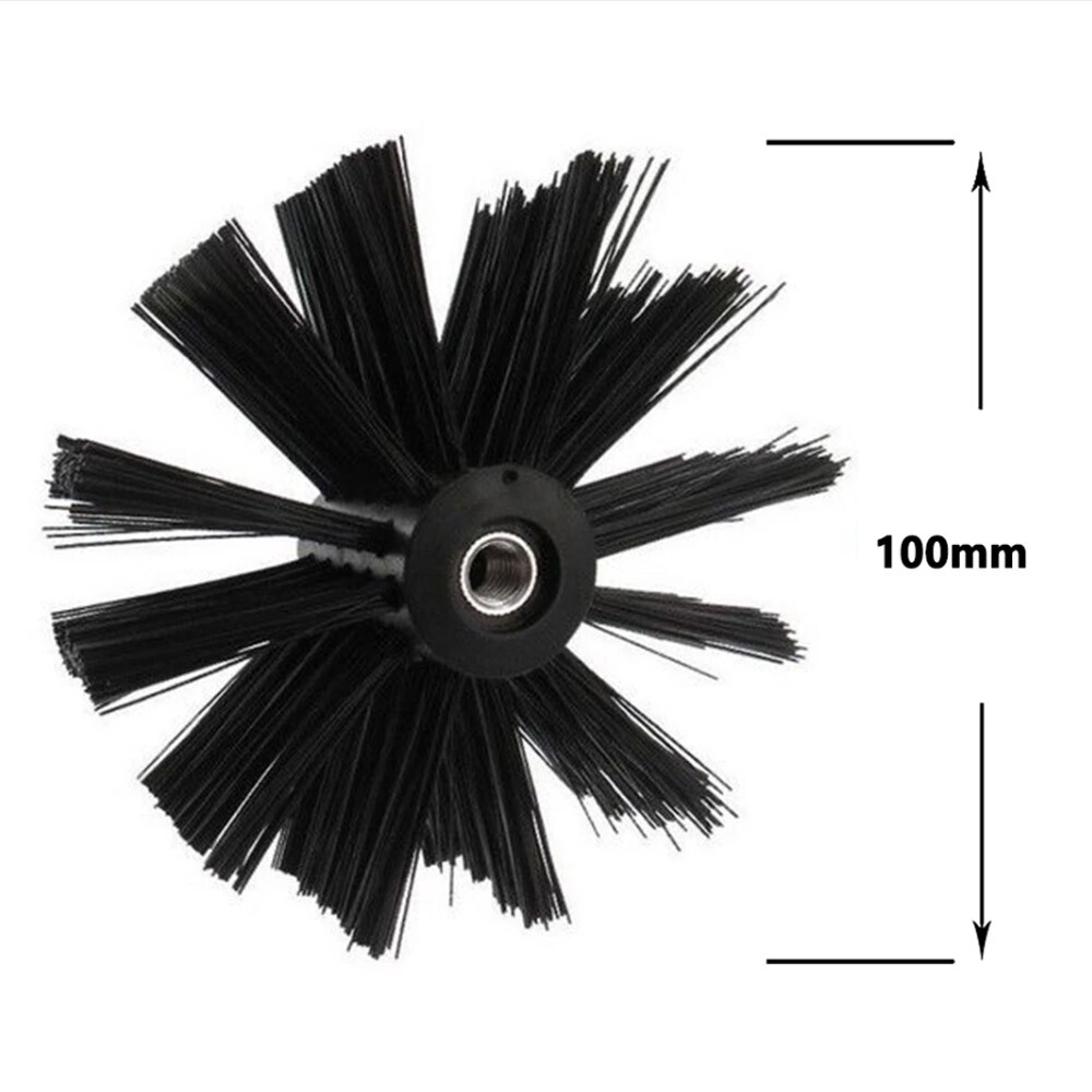100/150mm Chimney Flue Sweep Brush For Drain Rods Cleaning Fireplace ...
