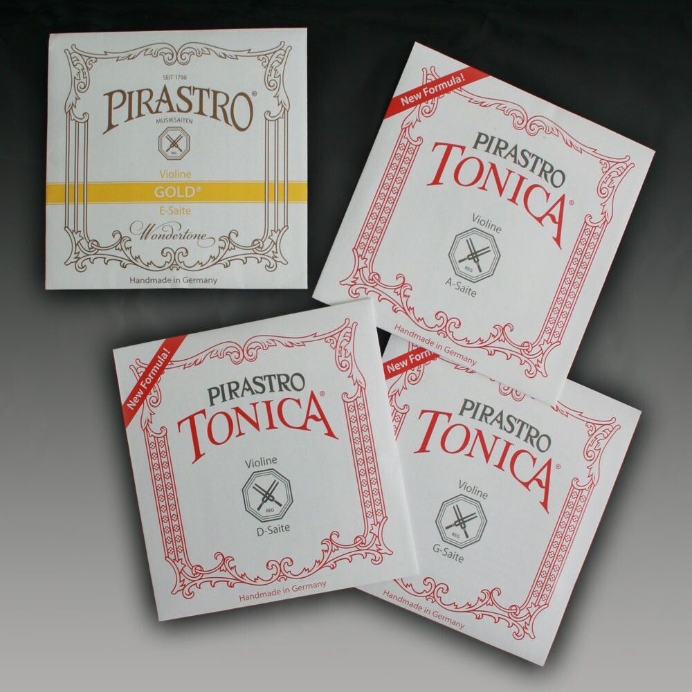 Pirastro Gold E, Tonica A,D And G 4/4 Violin Strings Set Violin String Set