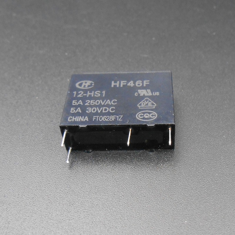 5pcs Hongfa Hf46f General Power Relay Dc 12v 4-pin 4 Pins Hf46f-012-hs1 ...