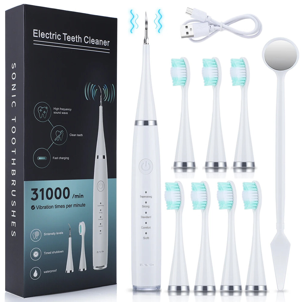 9in1 Ultrasonic Electric Tooth Cleaner Dental Scaler Teeth
