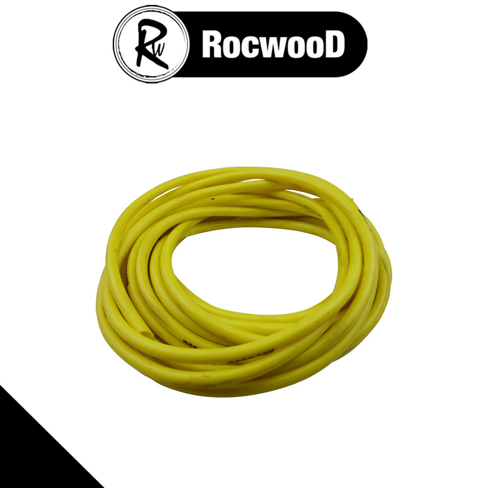 Yellow Fuel Petrol Line Pipe Non Braided 3mm ID x 5.5mm OD x 5 M Metres ...