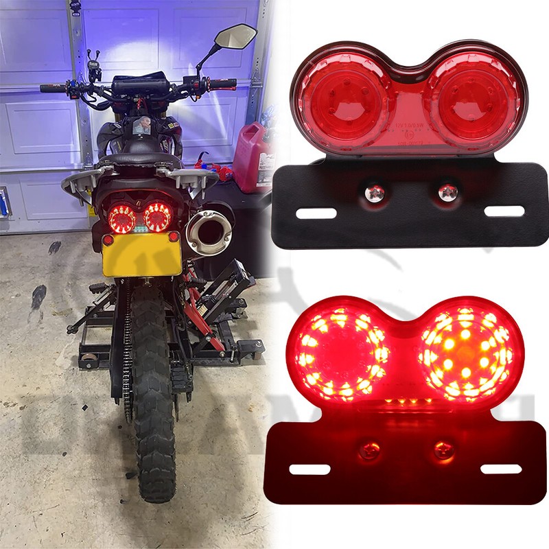 Motorcycle LED Tail Lights Brake Indicator Lamp For