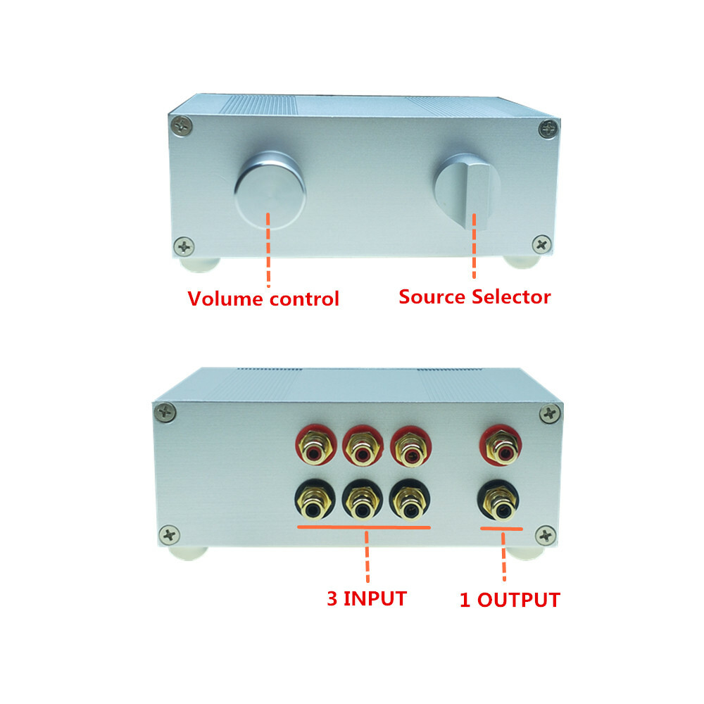 Passive Preamp Pre-Amplifier Switch Box Dact type attenuator volume ...