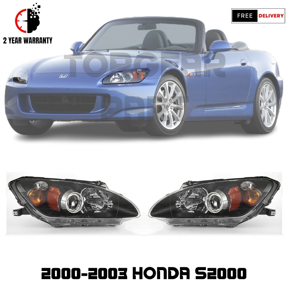 Headlights Replacement Pair Amber Projector HID Xenon For 2000-2003 ...