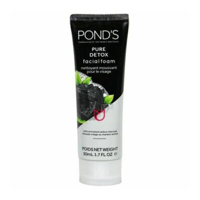 ponds pure detox anti pollution purity face wash 100 gm activated charcoal 393293561979
