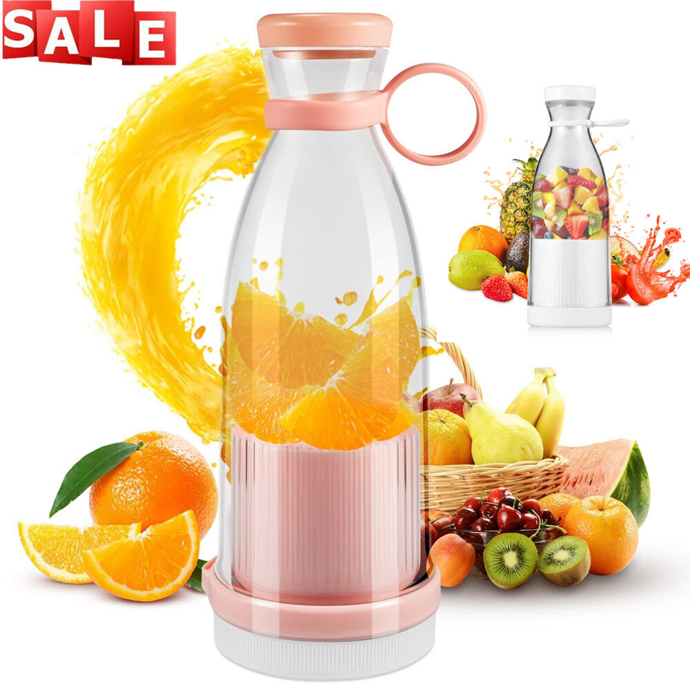 Portable Electric Mini Smoothie Blender Fruit Maker/Mixer Protein Shake ...