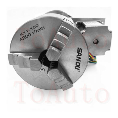 Rotational Rotary Axis A-axis 4th-axis 100mm 3-Jaw Chuck +Tailstock-5 ... Rotational Rotary Axis A-axis 4th-axis 100mm 3-Jaw Chuck +Tailstock-5 ...