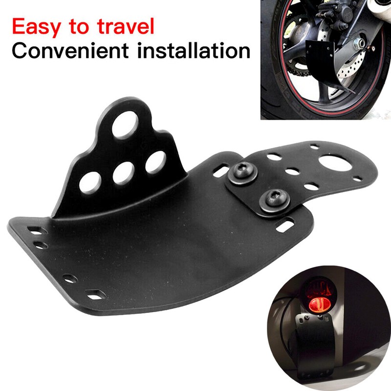 Motorcycle Side Mount License Plate Tail Light Bracket For Harley ...