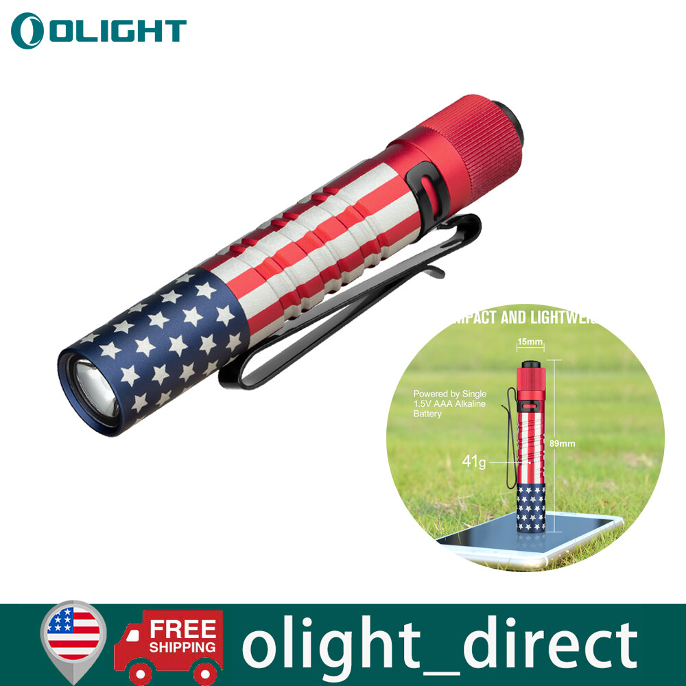 Olight I3T EOS 180 Lumens EDC Flashlight Everyday Carry Anti-Slip Small ...