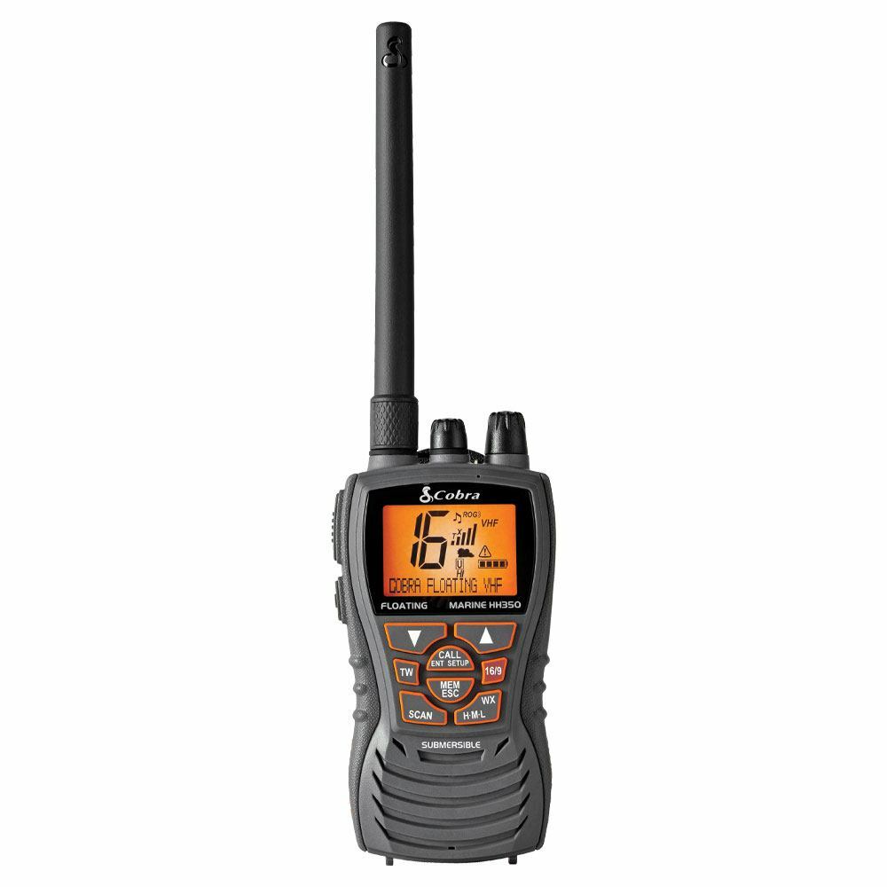 Cobra Mr Hh350 Flt 6 Watt Floating Vhf Radio Grey Waterproof Handheld Vhf Radio Ebay