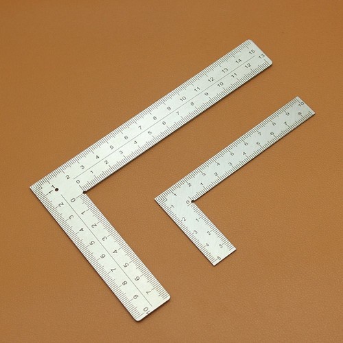 L-shaped Ruler Measuring Layout Tool Stainless Steel Square 90° Turni ...