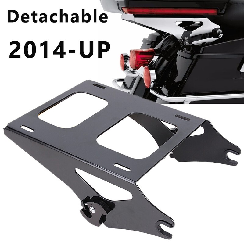 Detachable Two Up Tour Pak Pack Trunk Mount Rack For Harley Touring ...