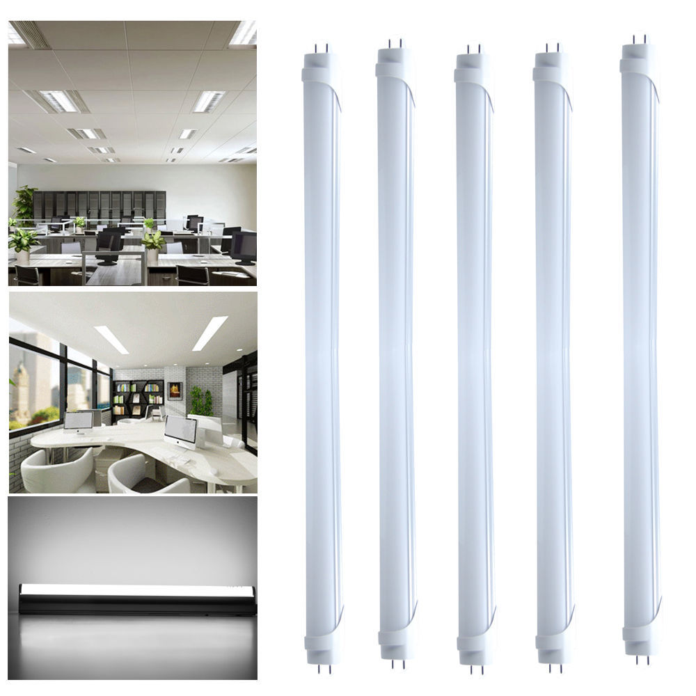 T8 4FT LED Replacement, 18W 4-foot T8 LED Light Tube 5000K Double End Power Tube | eBay