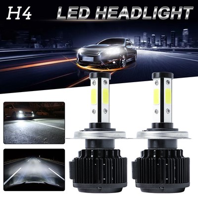 H4 9003 4-Side+CANBUS COB LED Headlight Kit 120W 6000K White High-Low Beam BulbsのeBay公認海外通販｜セカイモン