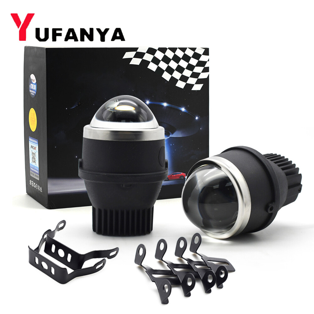 Bi LED Fog Lights 3.0'' Projector Lens White 45W 5800K Universal LED ...