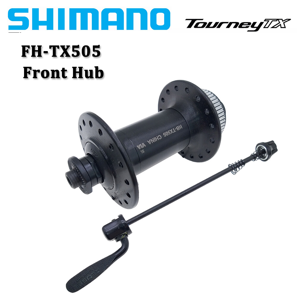 Shimano Tourney FH-TX505 Front Hub Centre Lock Disc with Shimano Tourney FH-TX505 Front Hub Centre Lock Disc with