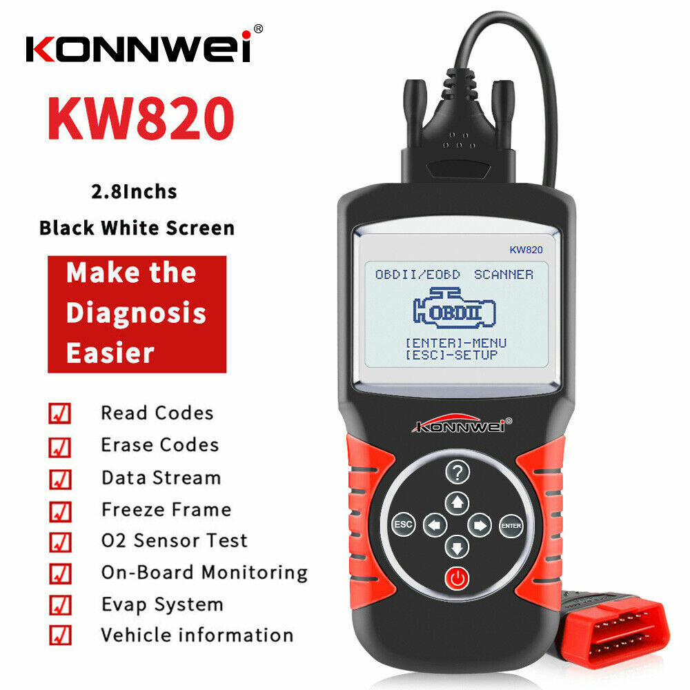 Konnwei Kw820 Auto Errors Code Reader Diagnostic Scanner With Multi ... Konnwei Kw820 Auto Errors Code Reader Diagnostic Scanner With Multi ...