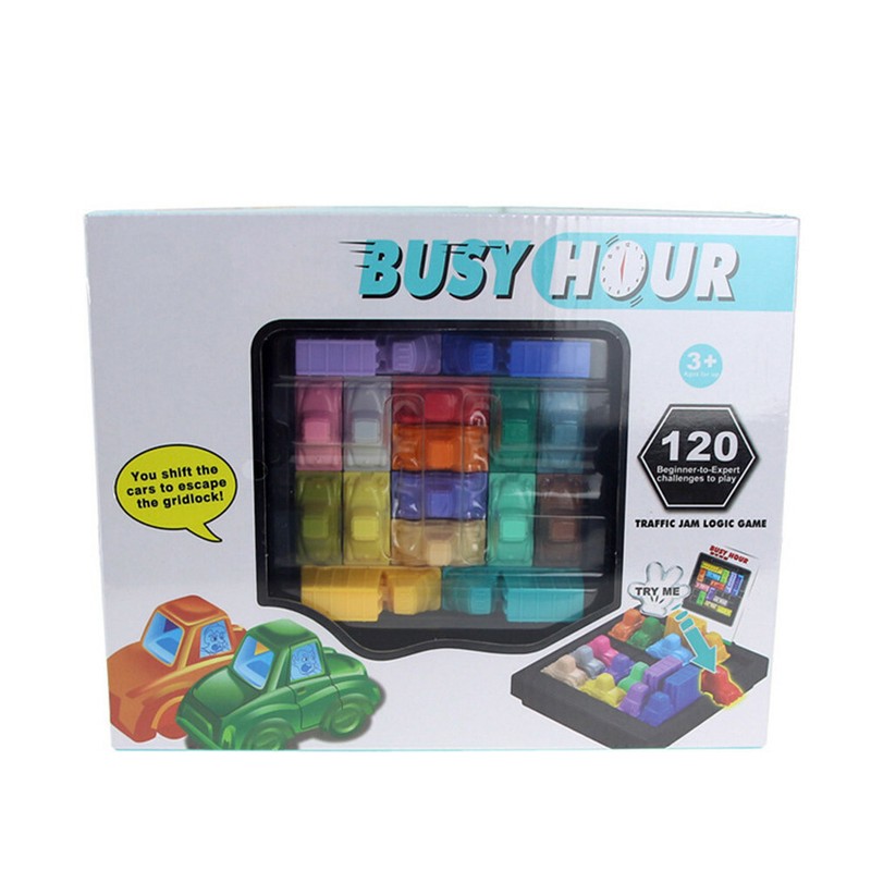 Fun Rush Hour Traffic Jam Logic Game Toys For Boy Girls Busy Hour ...