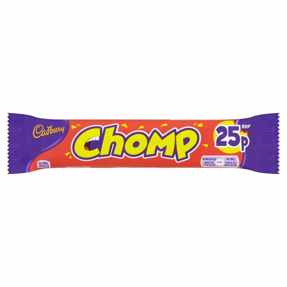 Cadbury Chomp Chocolate Bars Full Box Of 60 Bars WAS £16.49 REDUCED NOW ...