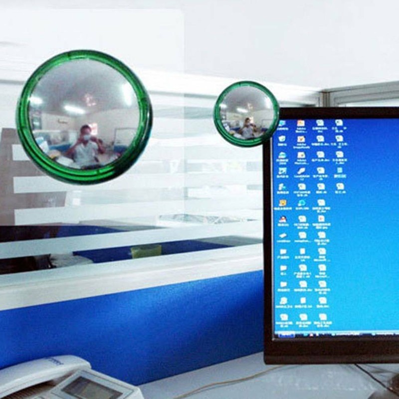 Computer Rearview Convex Glasses Rear View Mirrors Display Office ... Computer Rearview Convex Glasses Rear View Mirrors Display Office ...