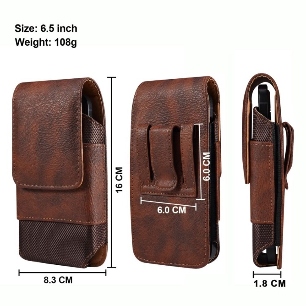 Universal Leather Waist Bag Mobile Phone Belt Clip Case For Phone ...
