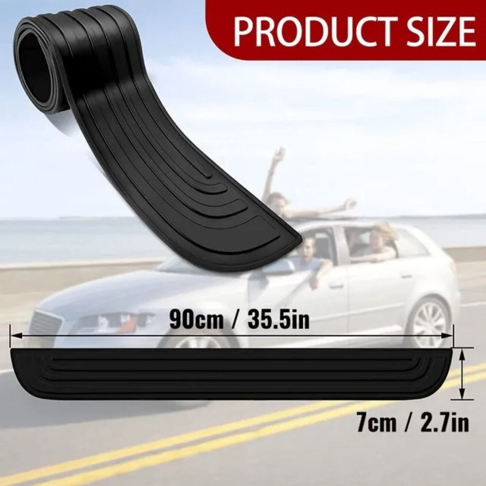 1PC Car Trunk Rear Edge Protector Rubber Bumper Guard No Scratch Auto ...