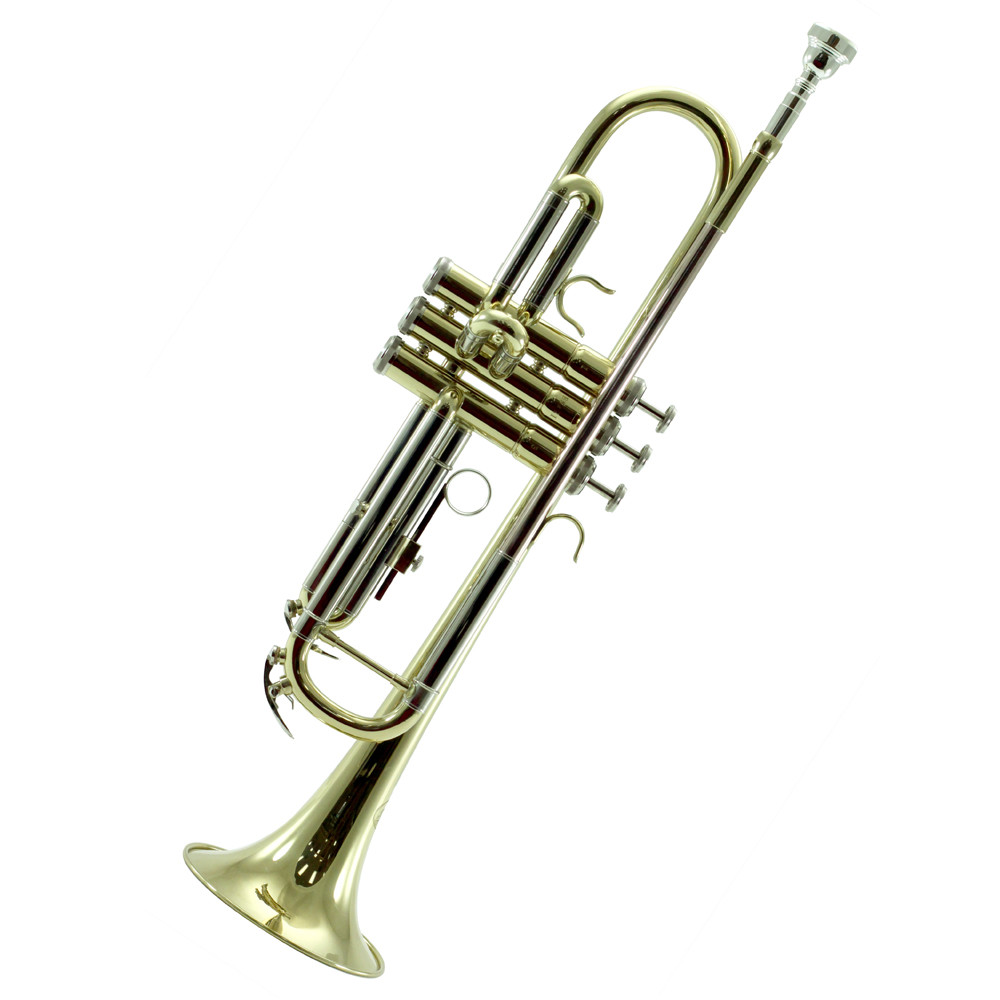 Top Quality Bb Gold Plated Brass Trumpet w Strong LightweightCase 7C ...