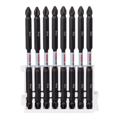 BOSCH Impact Control PZ2 / PH2 Long Screwdriver Bit Set 110 mm ...