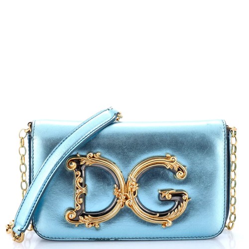 Authentic Green Leather DOLCE & GABBANA Miss Curly Handbag Authentic Green Leather DOLCE & GABBANA Miss Curly Handbag