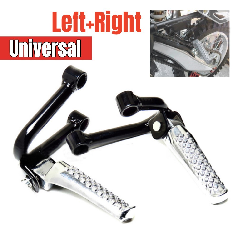 1Pair Cross-country Motorcycle Side Stand Rear Passenger Foot Pegs ...