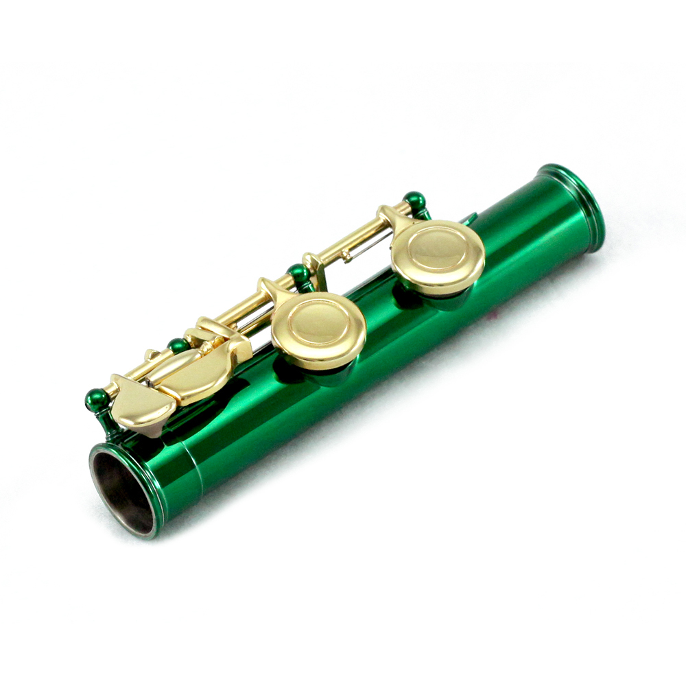 **GREAT GIFT**Beautiful New Band Approved Green C Flute w Gold Keys ...