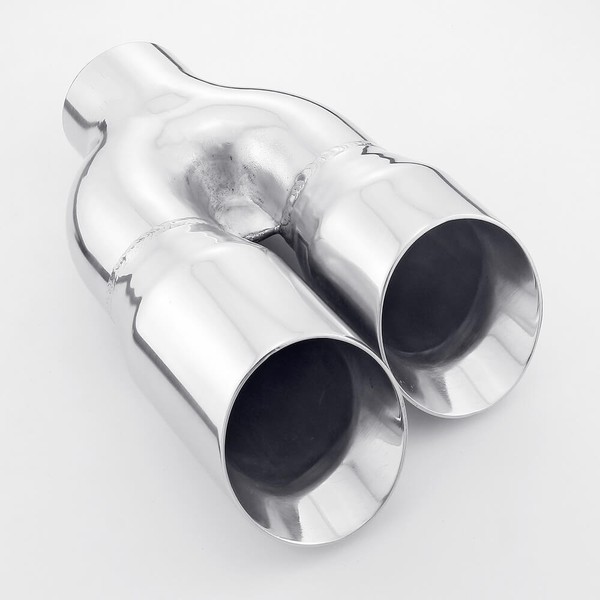 2PCS Dual Twin angle-cut 304 Stainless Steel exhaust tip for Camaro ...