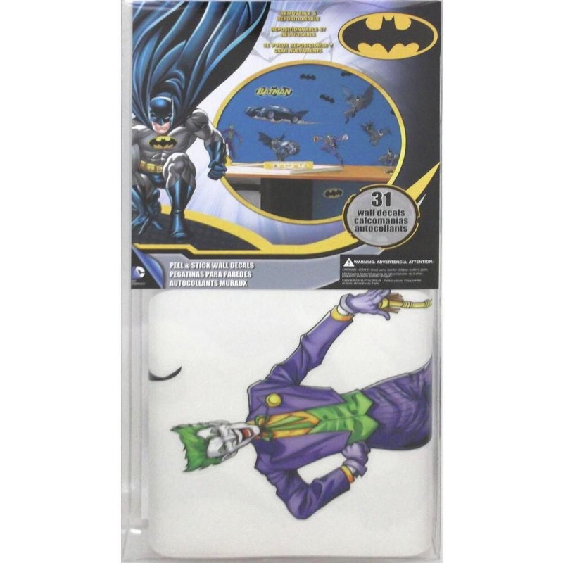 BATMAN GOTHAM 31 BiG Wall Stickers Room Decor Decals Marvel Bedroom ...