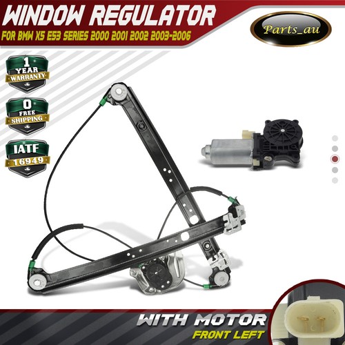 1x Front Left Window Regulator with Motor for BMW X5 E53 2000-2006 ...