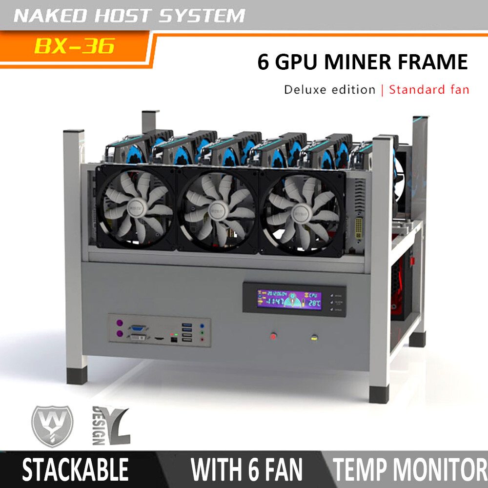 Купить Корпус WANYI BX36 Stackable Open Air Mining Rig 6 GPU Miner ...